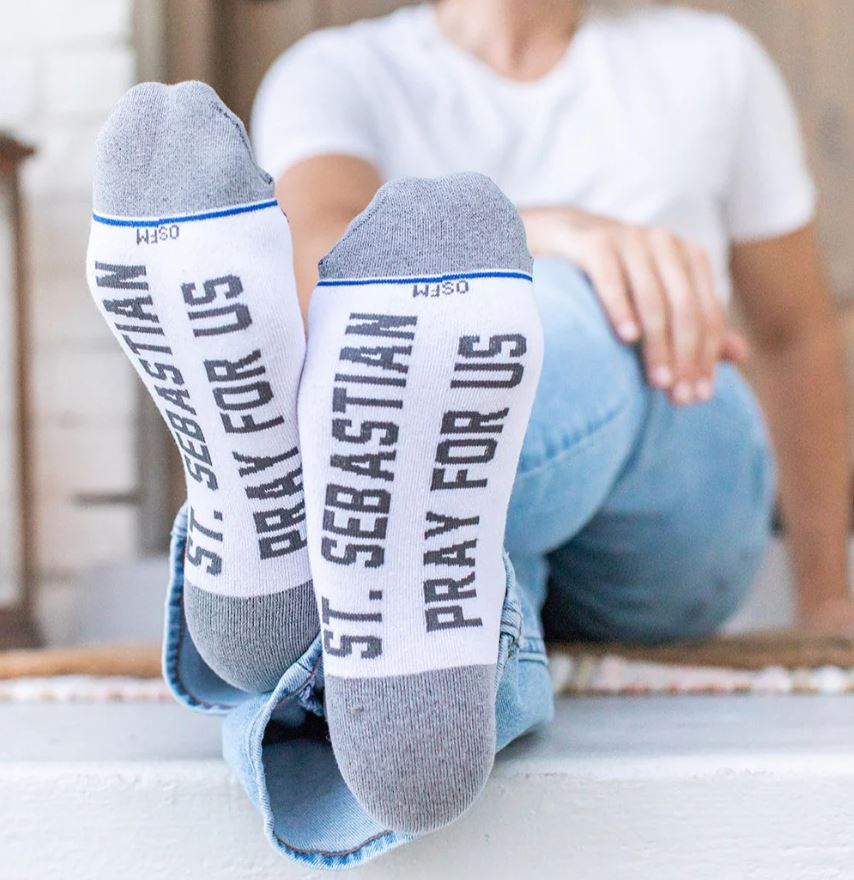 SAINT SEBASTIAN SOCKS – Holy Hill Gift Store
