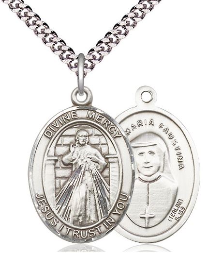 Divine Mercy SS Medal 24"SsCh – Holy Hill Gift Store